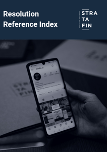 Resolution Reference Index